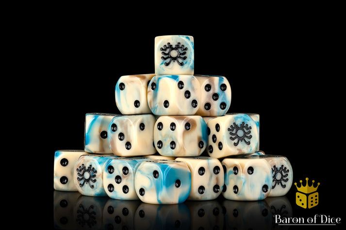 Necromantic Skeleton Rune Dice – Gray Matter Gaming