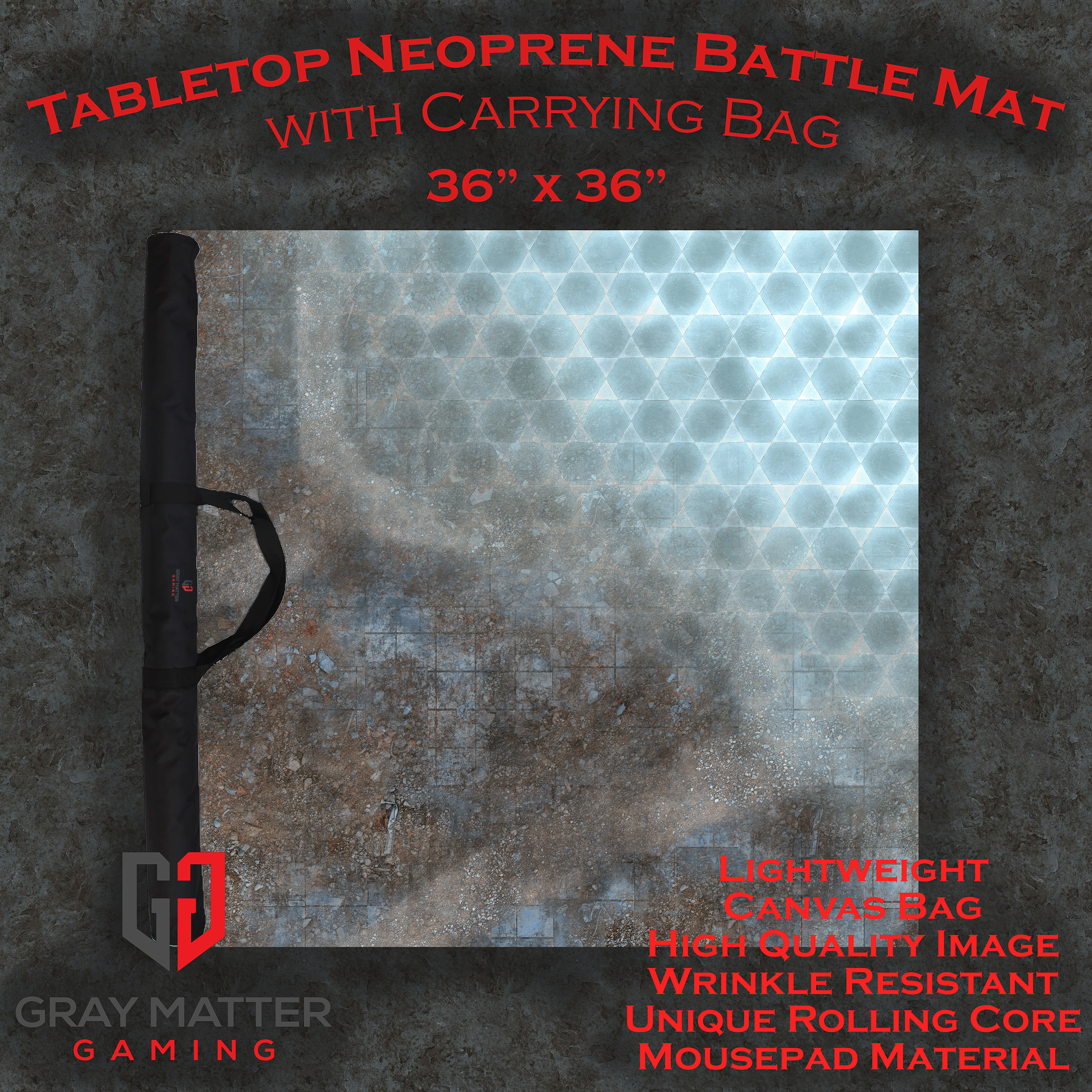 Danger Room Battle Mat - 36" x 36" - Wargaming Products – Gray Matter ...