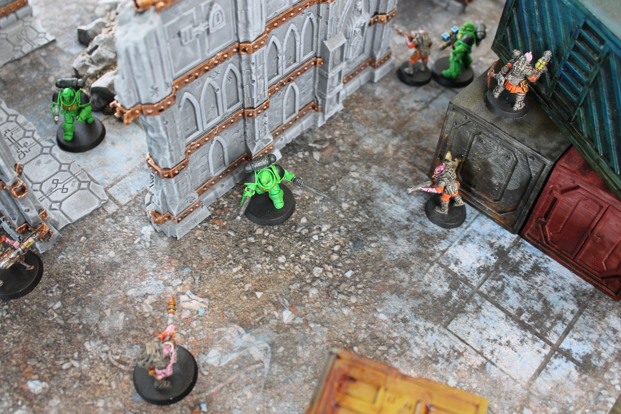 Urban Ruins Battle Mat - 22x30 44x60 - Wargaming Products – Gray Matter ...