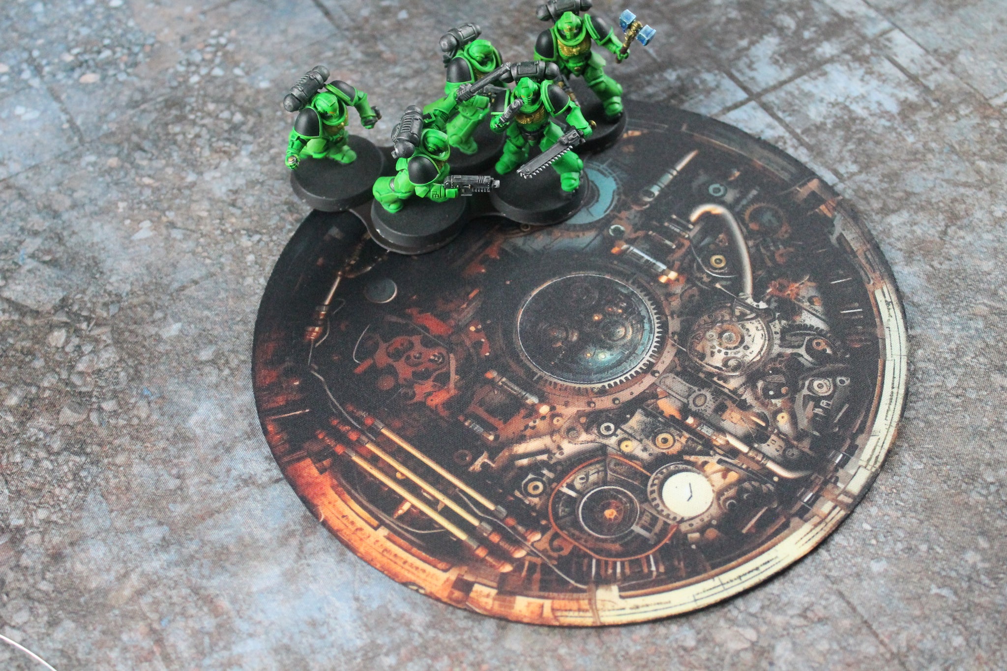 Warhammer 40k and AoS4 Neoprene Objective Markers - Hazard Stripes and ...
