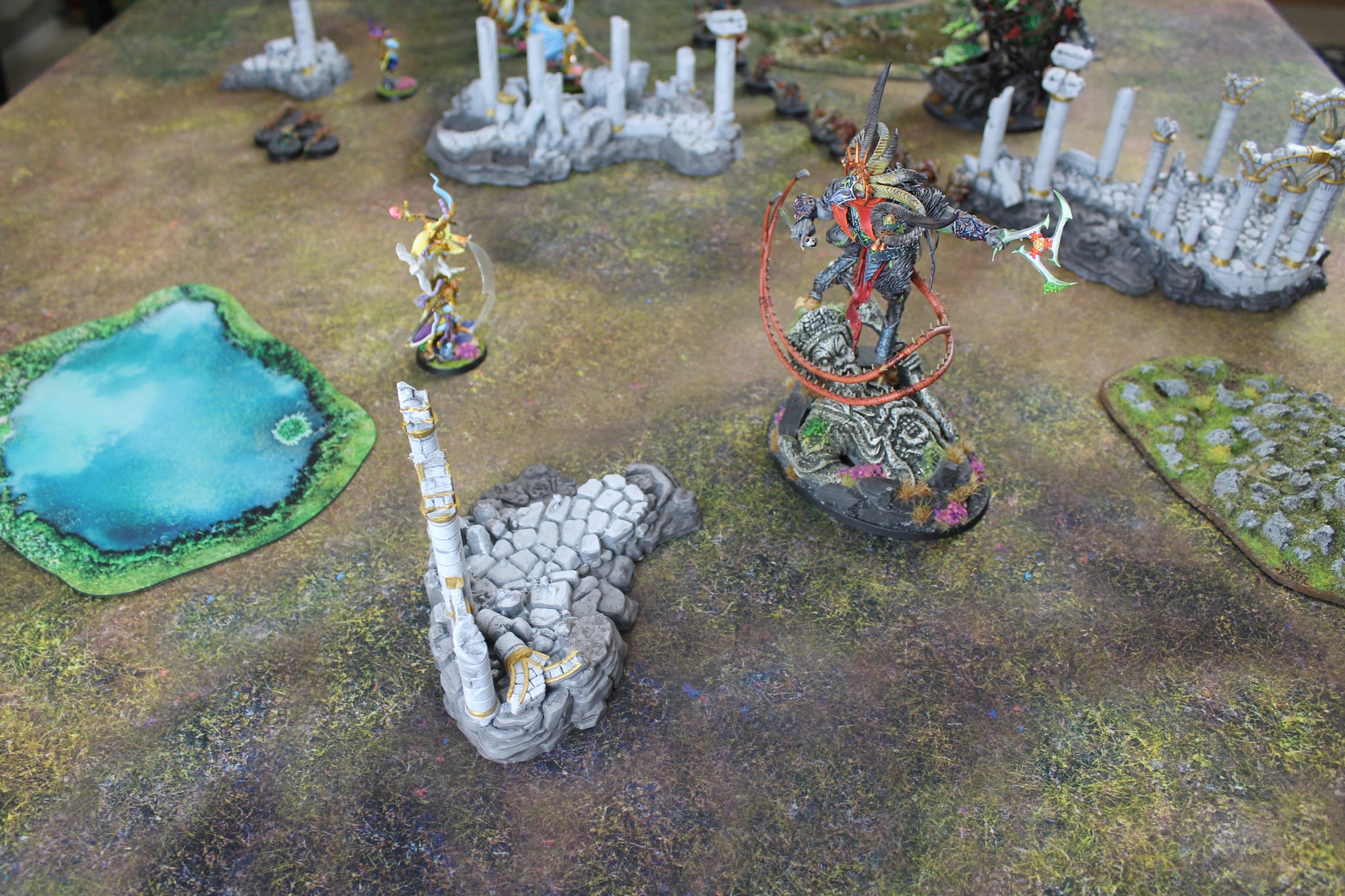 Autumn Prairie Battle Mat - 44x60, 48x72 - Warhammer, Conquest, More ...