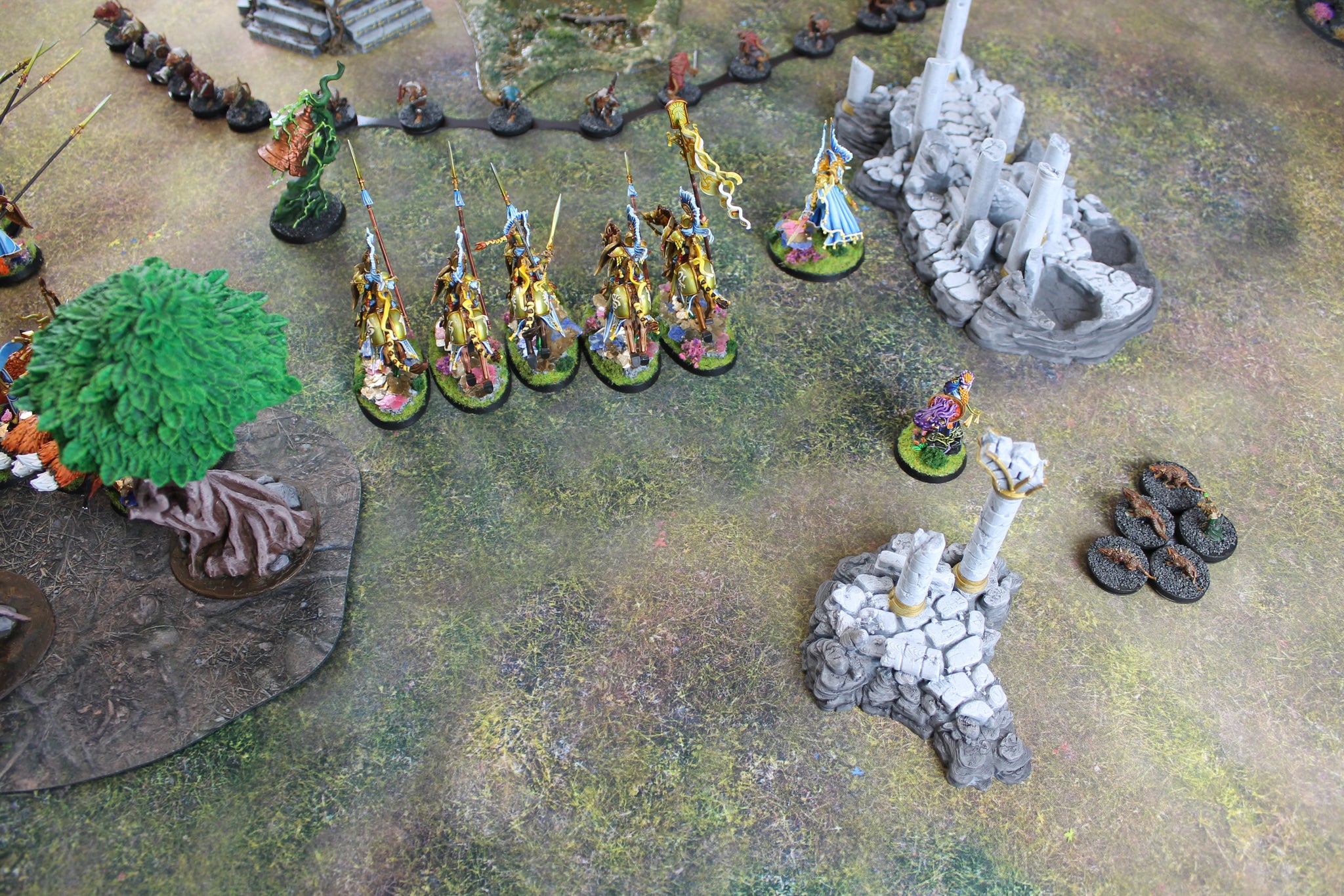 Autumn Prairie Battle Mat - 44x60, 48x72 - Warhammer, Conquest, More ...