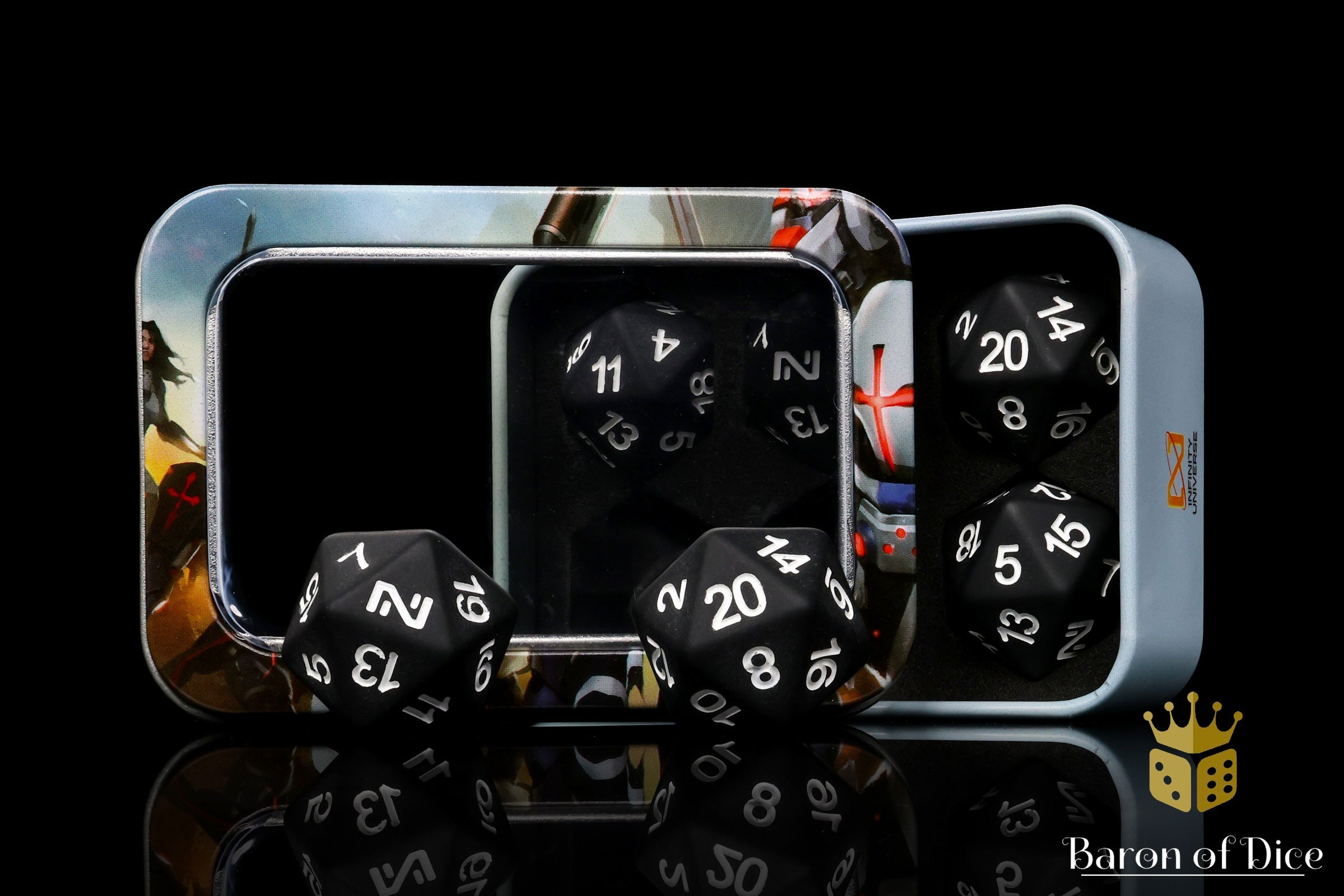Infinity: N5 Matte W/ White - Official Dice Set – Gray Matter Gaming