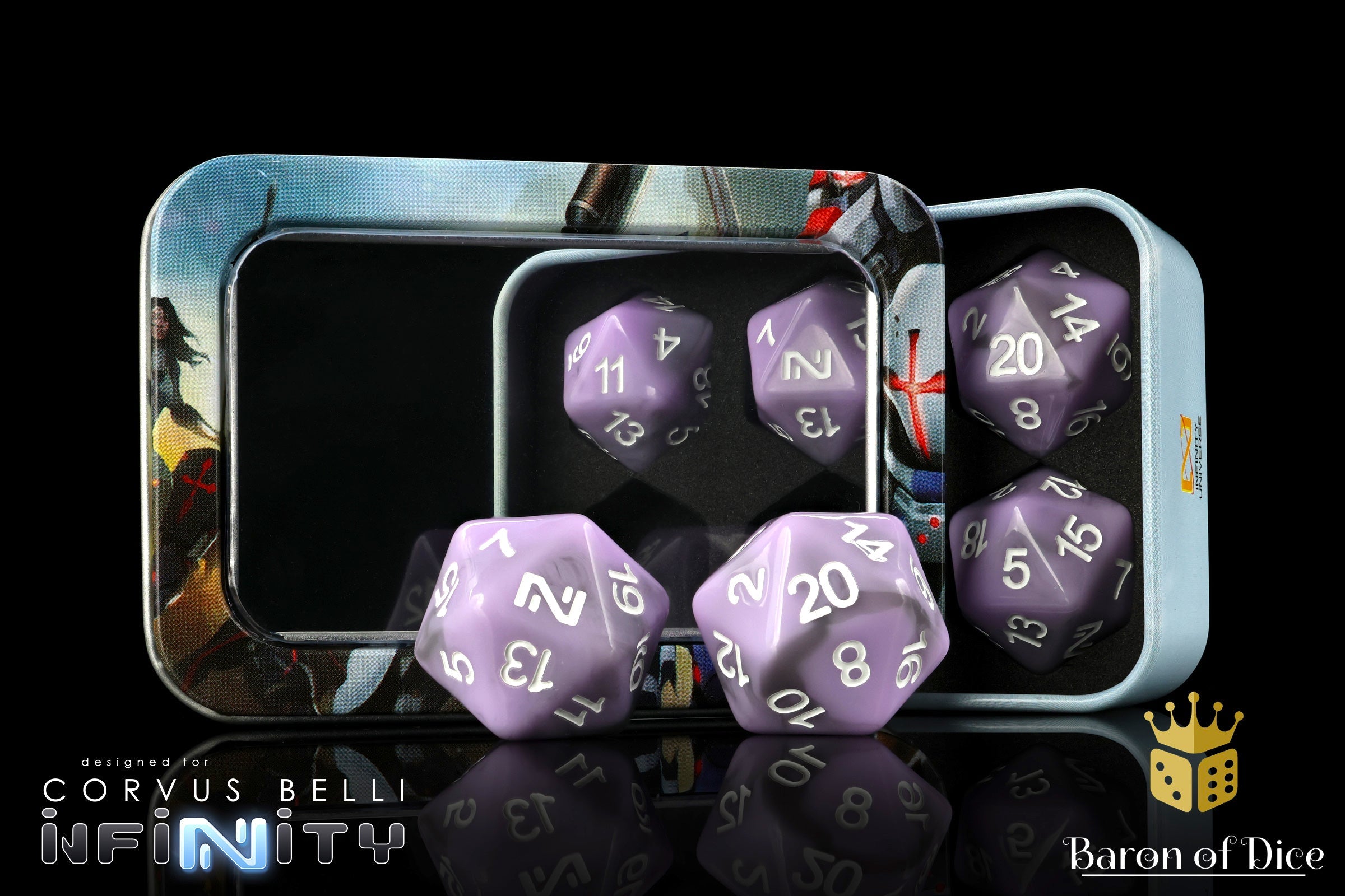 Infinity: N4 Purple - Official Dice Set – Gray Matter Gaming