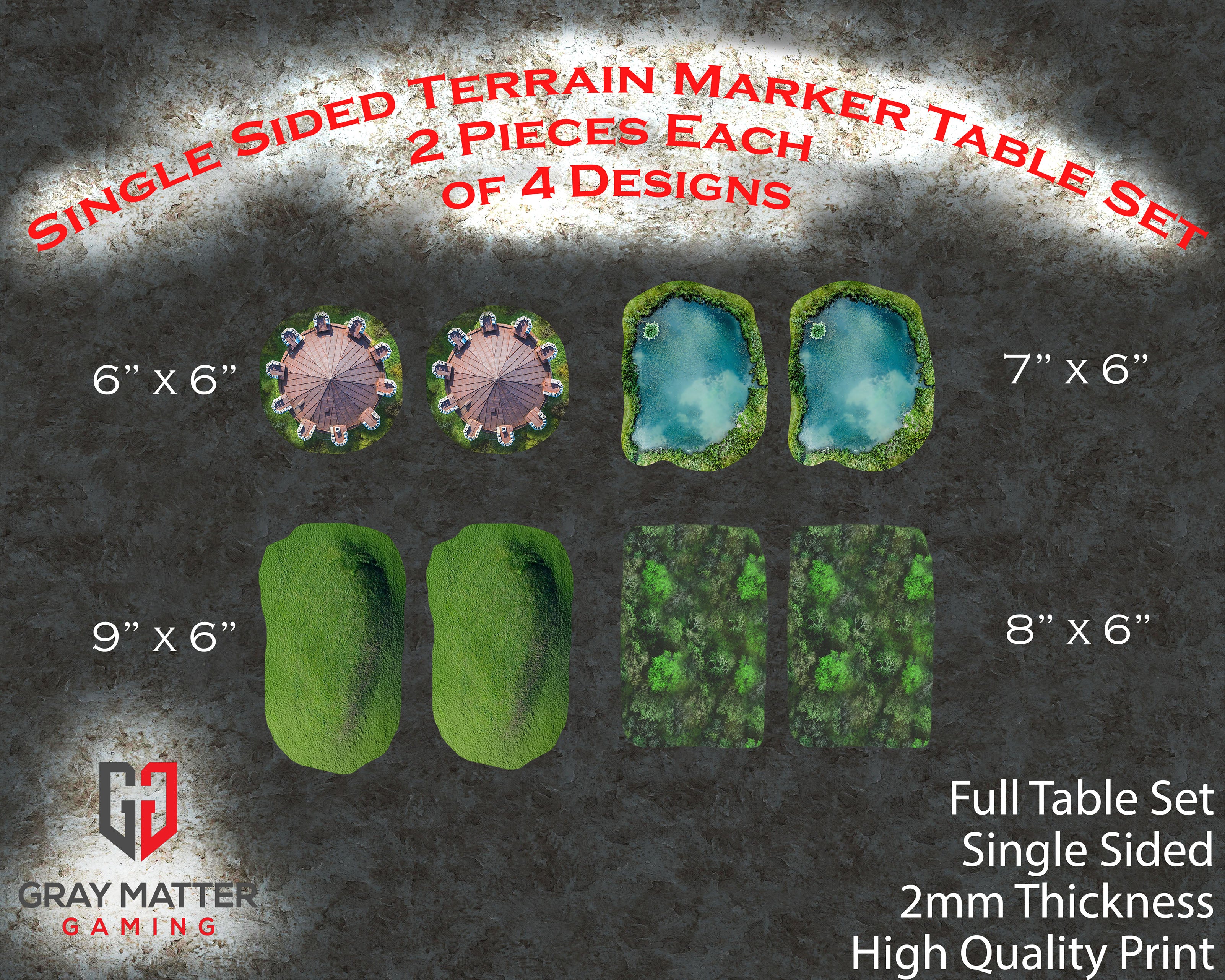 Single Sided Neoprene Terrain Table Set – Gray Matter Gaming