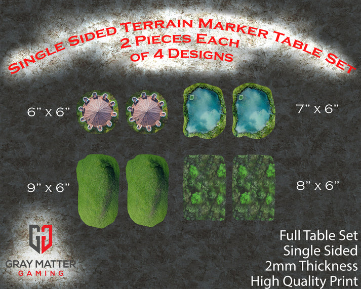 Single Sided Neoprene Terrain Table Set – Gray Matter Gaming