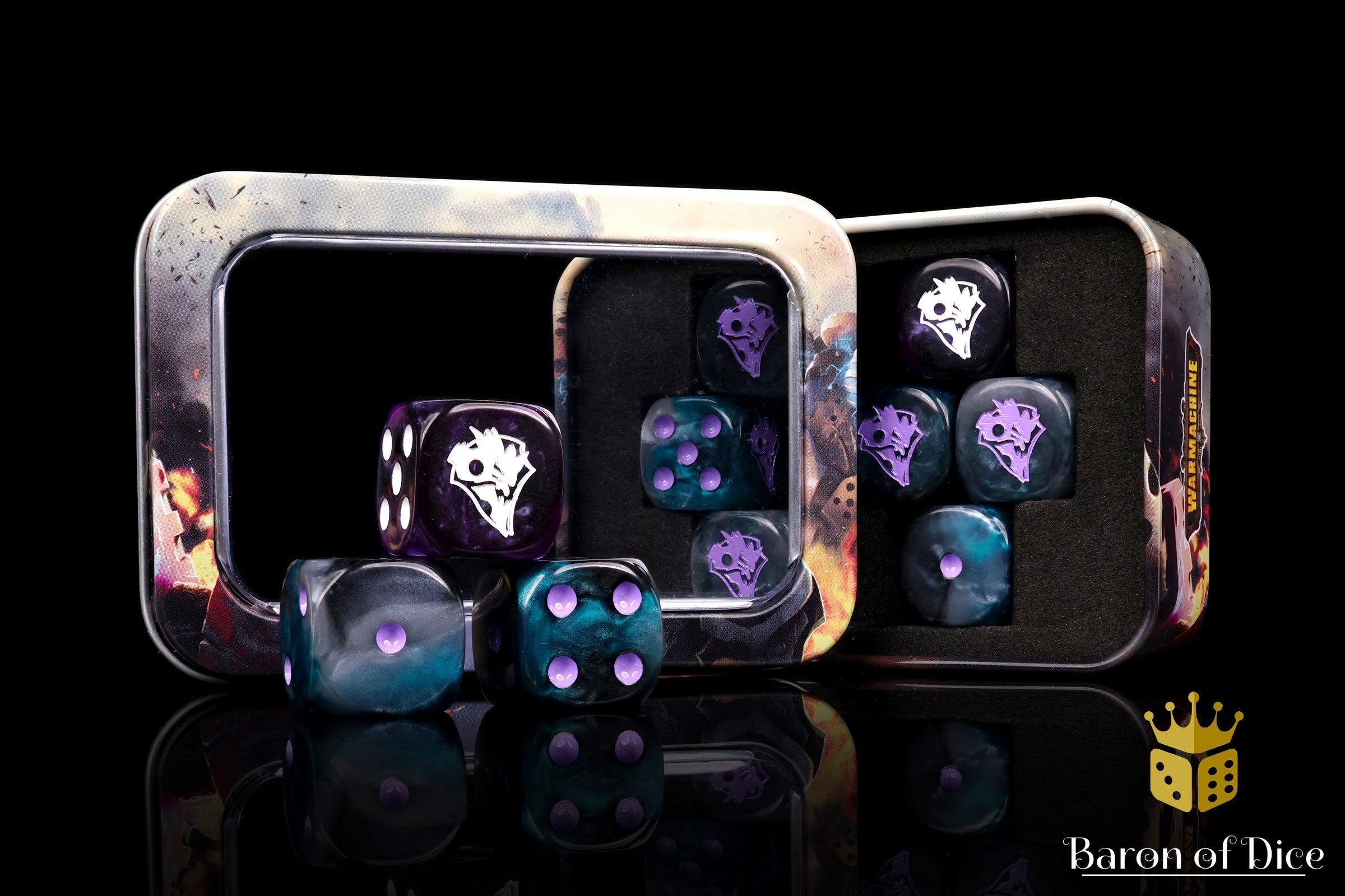 Warmachine: Khymaera Shadowflame Shard Official Dice Set – Gray Matter ...